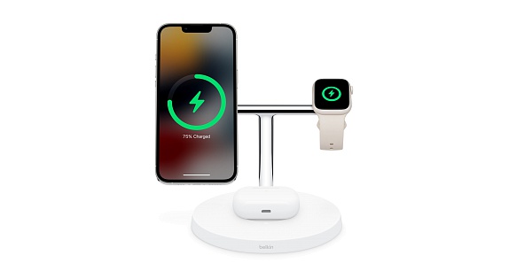 Belkin - BOOST CHARGE™ PRO 3in1 Wireless Charger with MagSafe V2